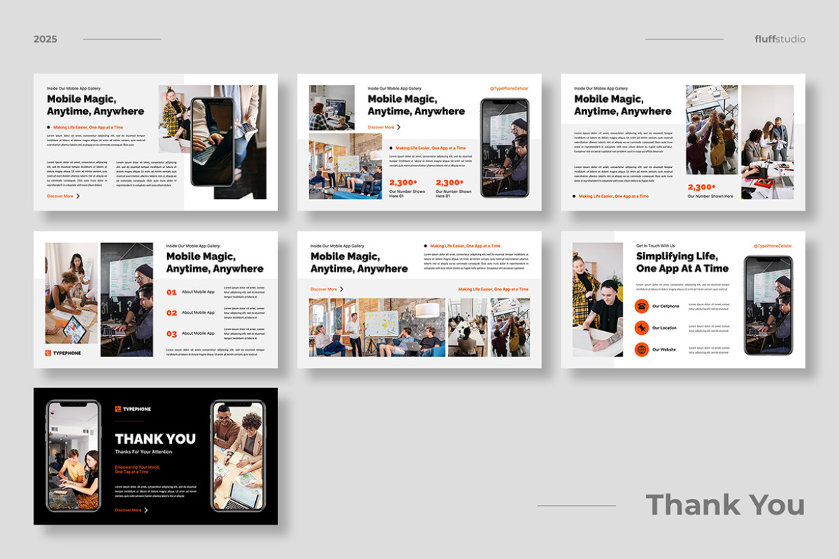 Mobile App Google Slides Template | Nulivo Market