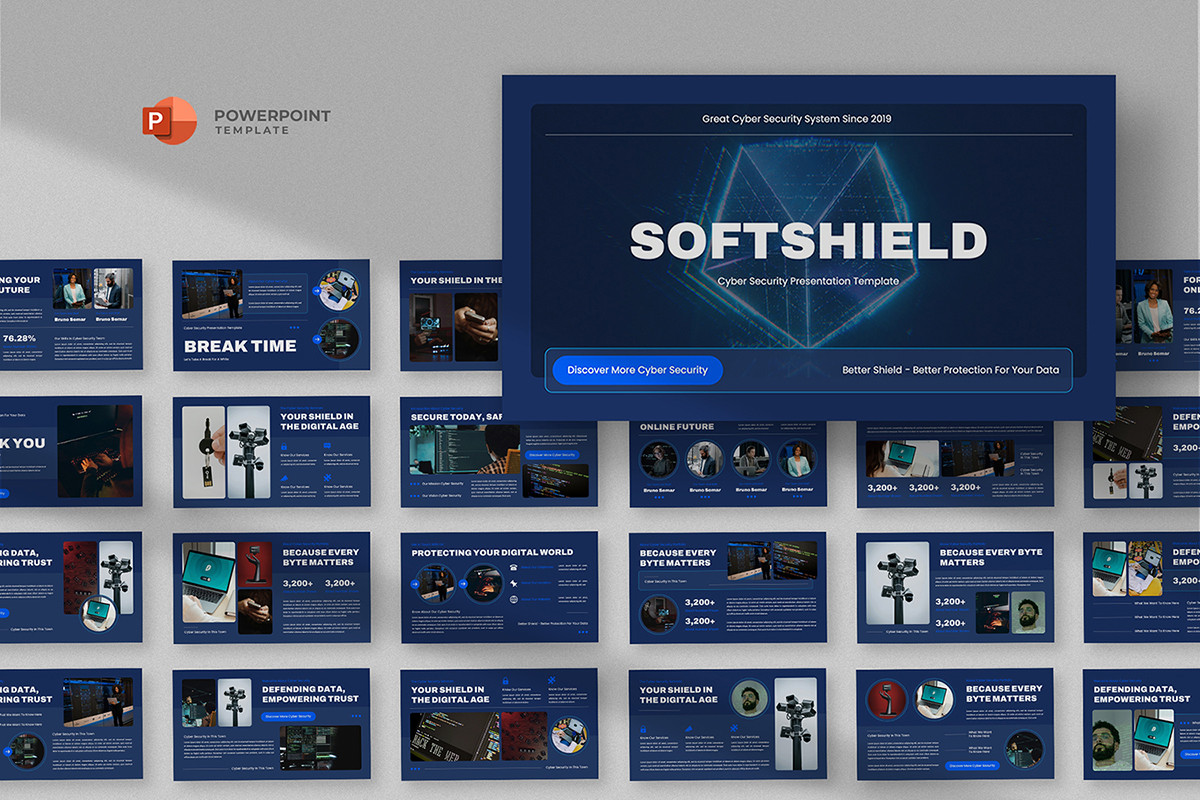 Cyber Security Powerpoint Template | Nulivo Market