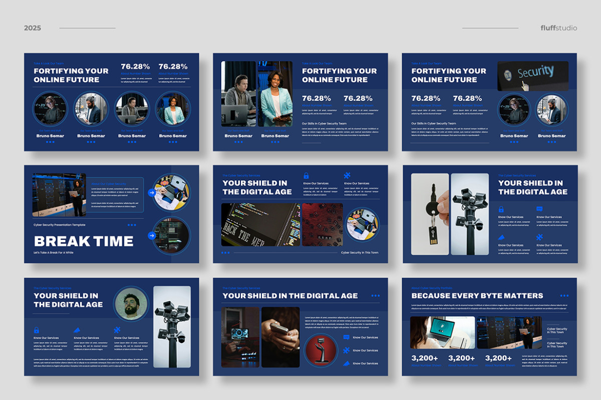 Cyber Security Powerpoint Template | Nulivo Market