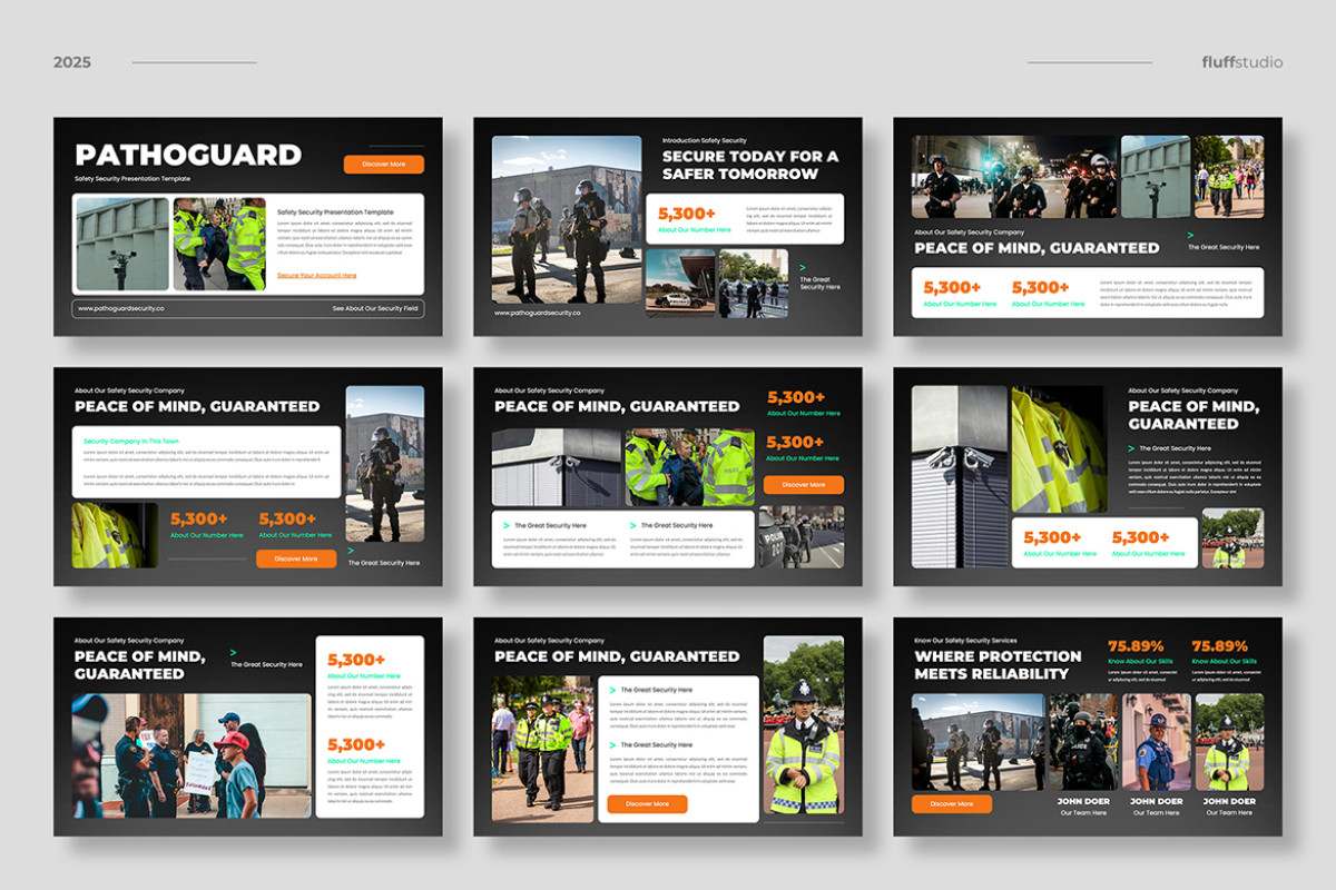 Security & Safety Powerpoint Template | Nulivo Market