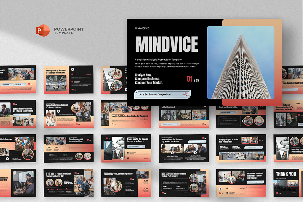 Comparison Analysis Powerpoint Template | Nulivo Market