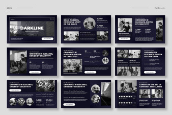 Black Google Slides Template | Nulivo Market