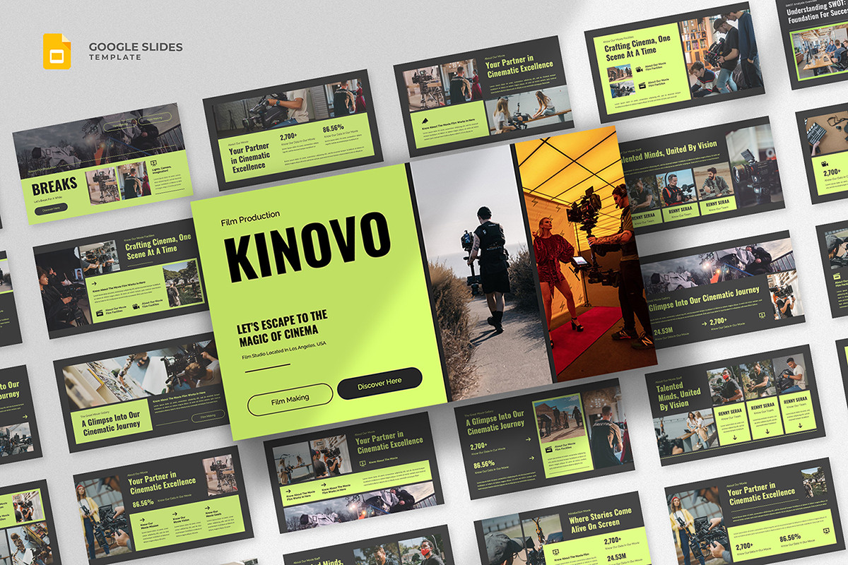 Video Film & Movie Google Slides Template | Nulivo Market