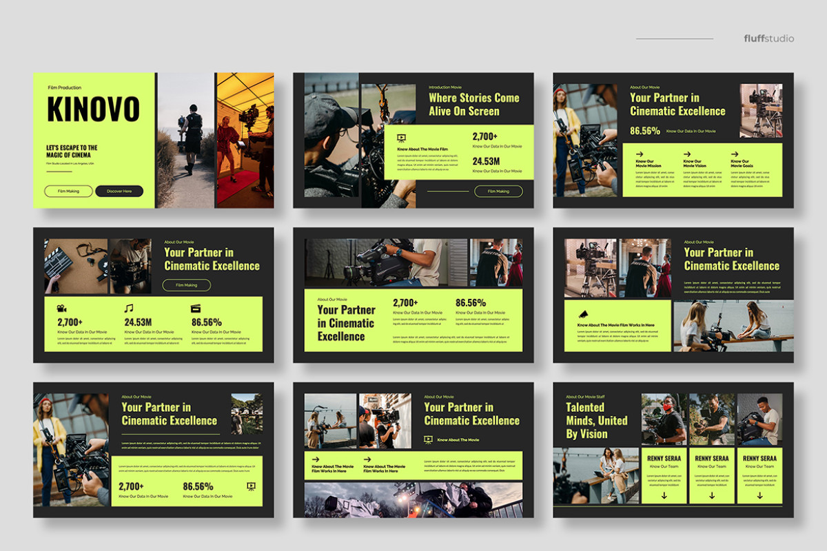 Video Film & Movie Google Slides Template | Nulivo Market