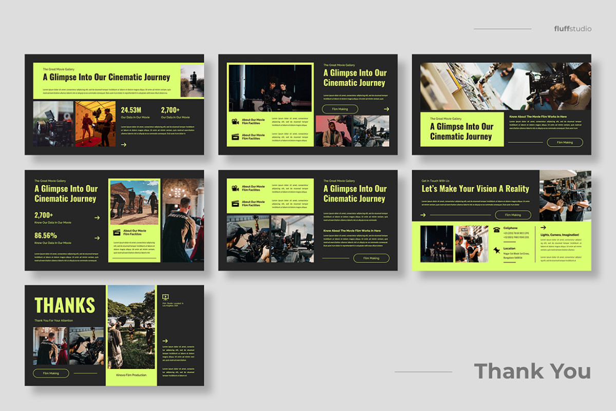 Video Film & Movie Google Slides Template | Nulivo Market