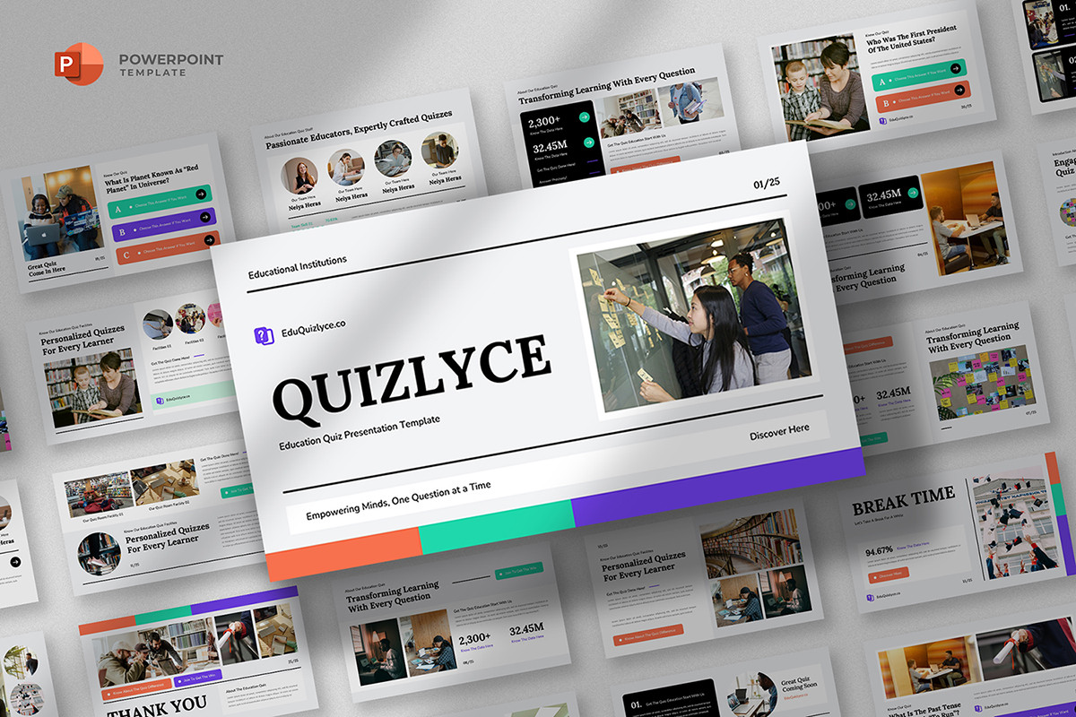Educational Quiz Powerpoint Template | Nulivo Market