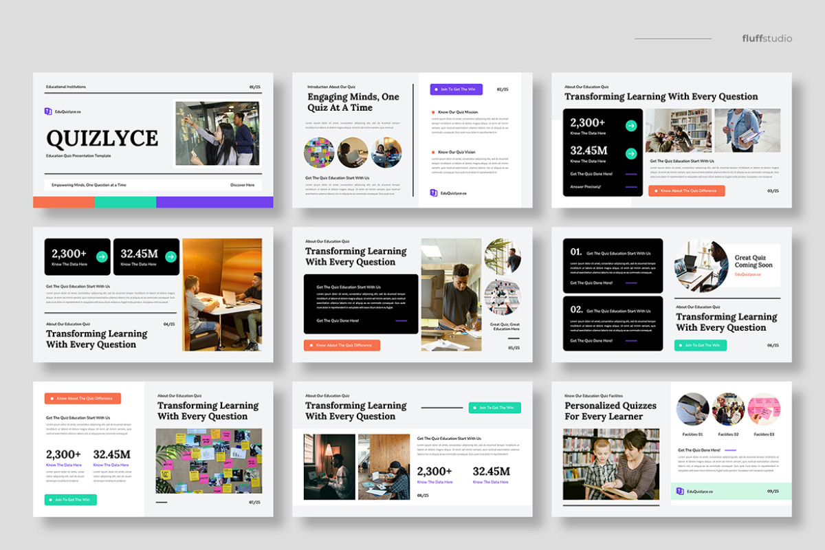 Educational Quiz Powerpoint Template | Nulivo Market