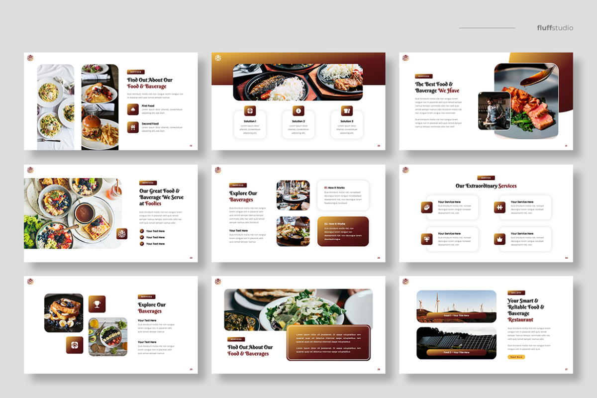 Food & Restaurant Google Slides Template | Nulivo Market