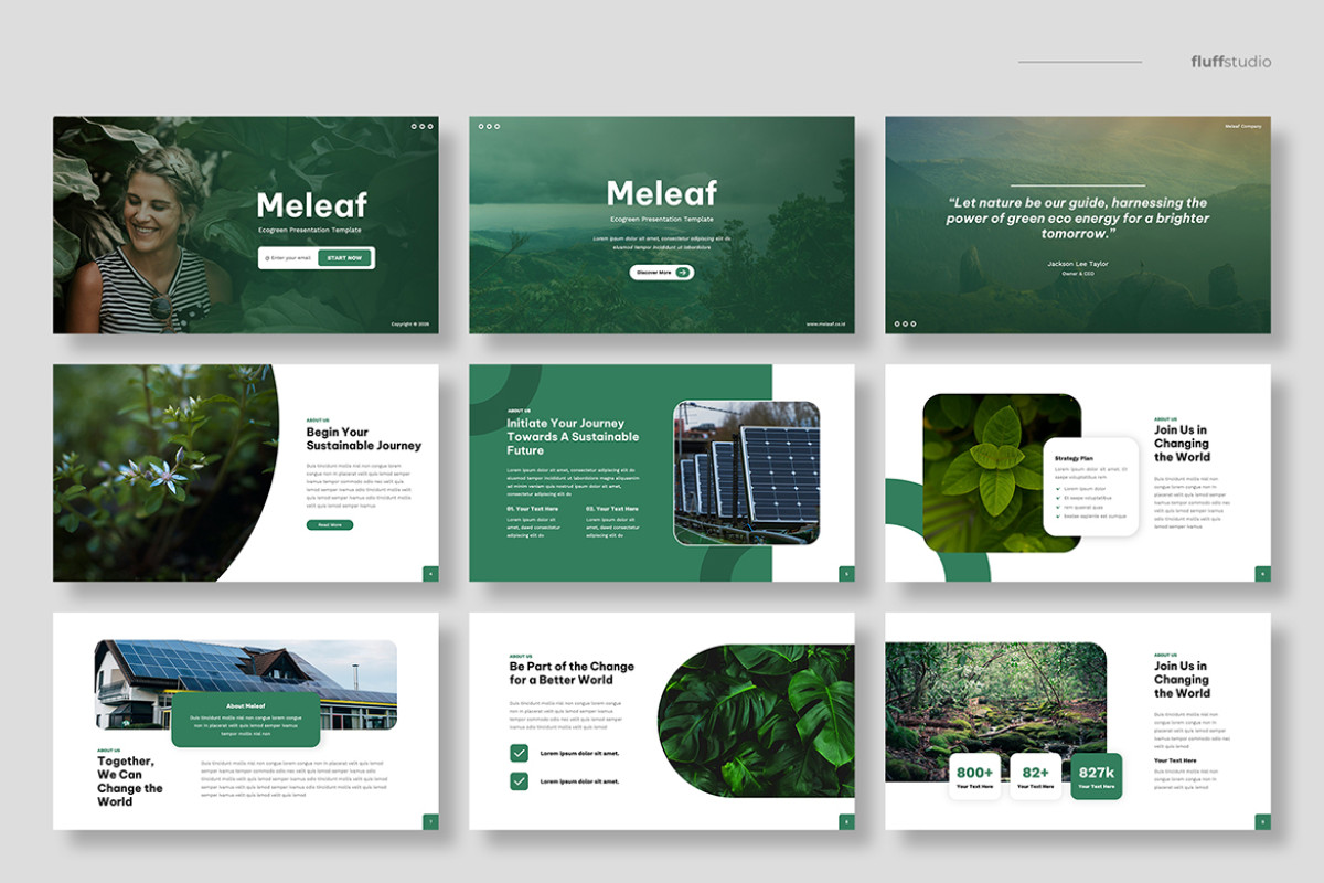 Ecology Sustainability Google Slides Template | Nulivo Market
