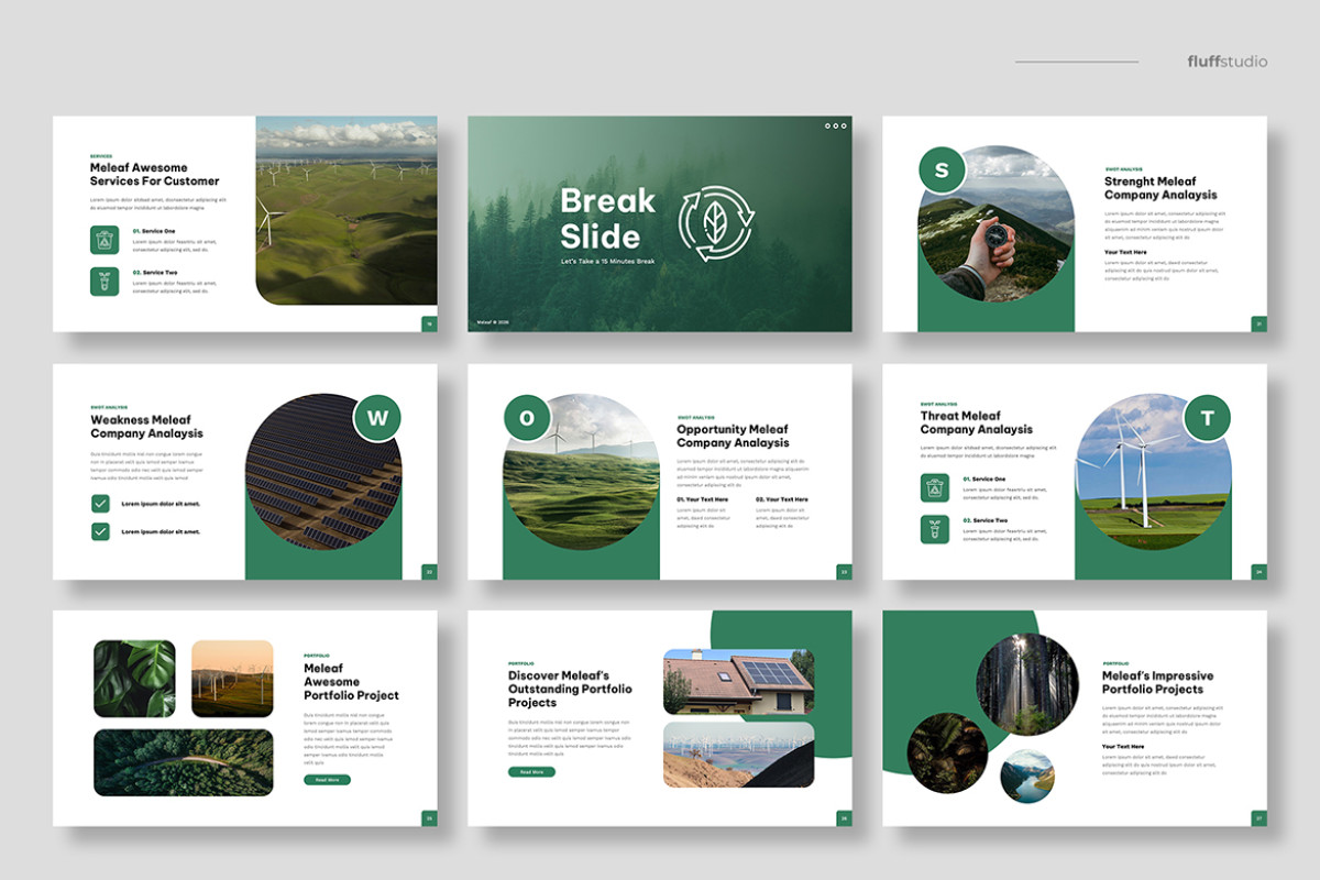 Ecology Sustainability Google Slides Template | Nulivo Market