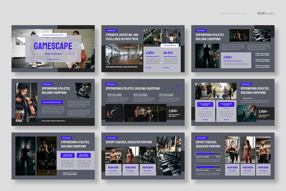 Sport & Fitness Keynote Template | Nulivo Market