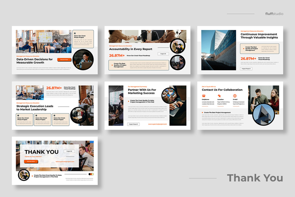 Project Management Powerpoint Template | Nulivo Market