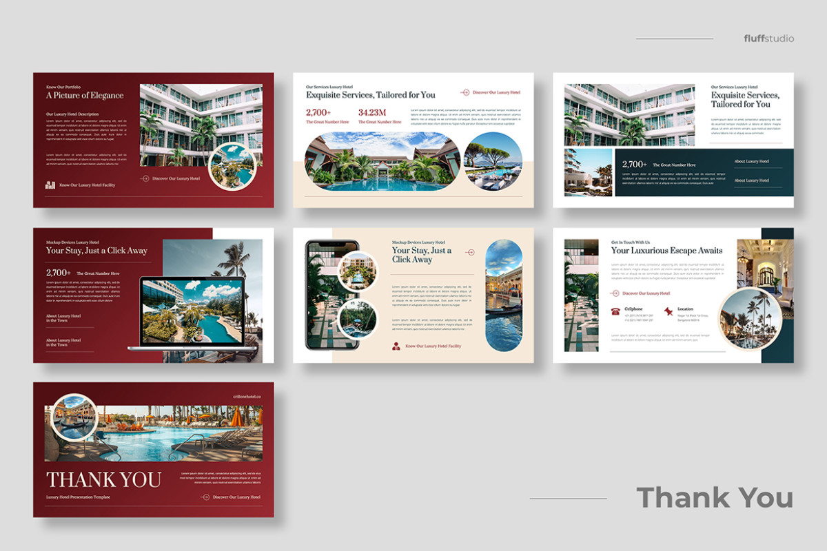 Luxury Hotel Google Slides Template | Nulivo Market