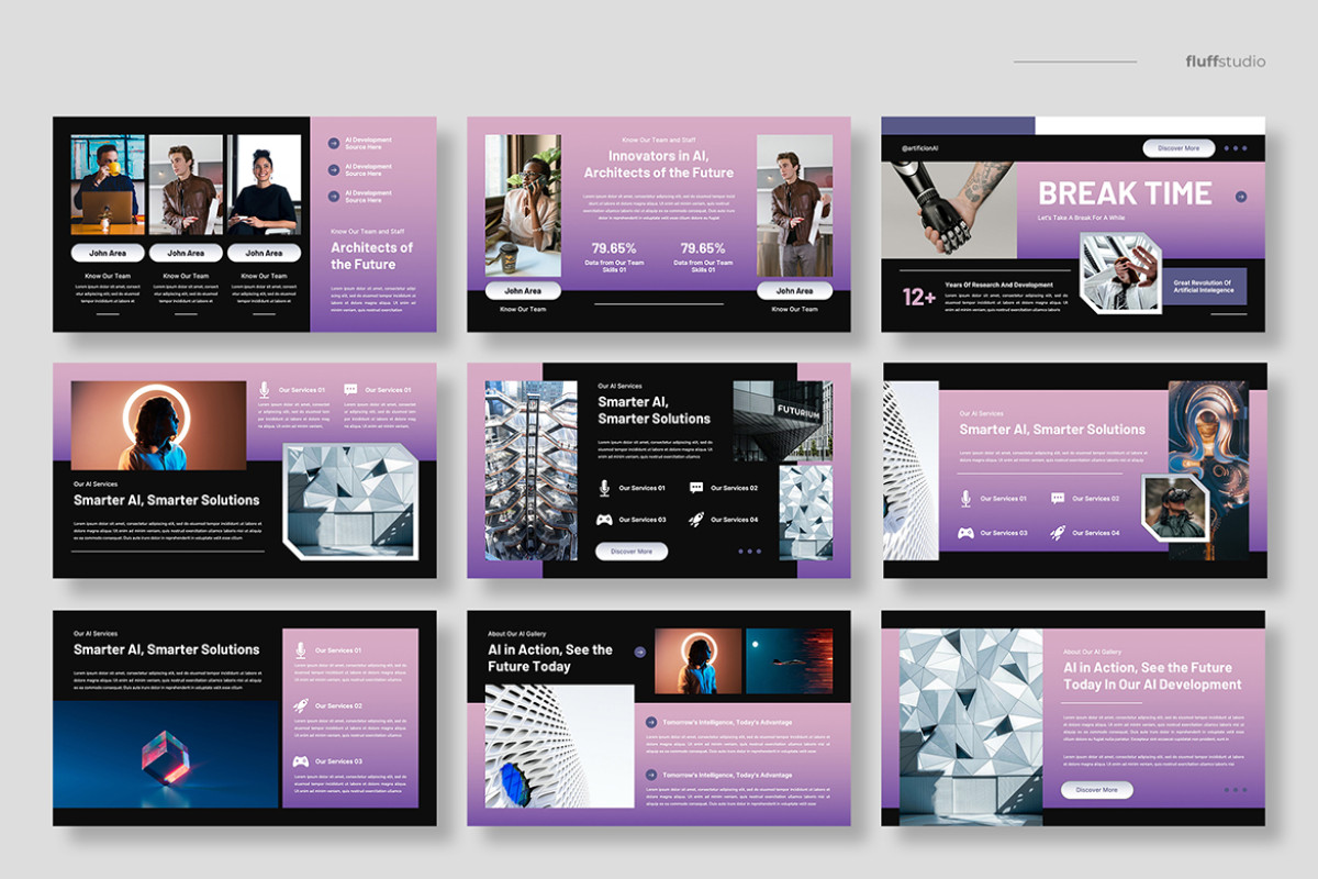 Artificial Intelligence Google Slides Template | Nulivo Market