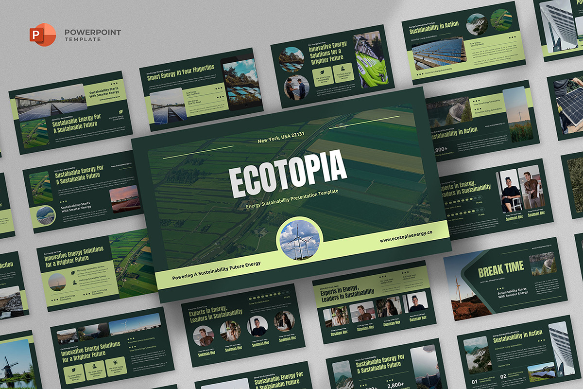 Energy & Sustainability Powerpoint Template | Nulivo Market