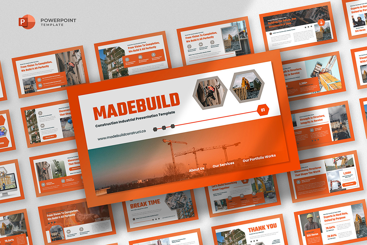 Construction & Engineering Powerpoint Template | Nulivo Market
