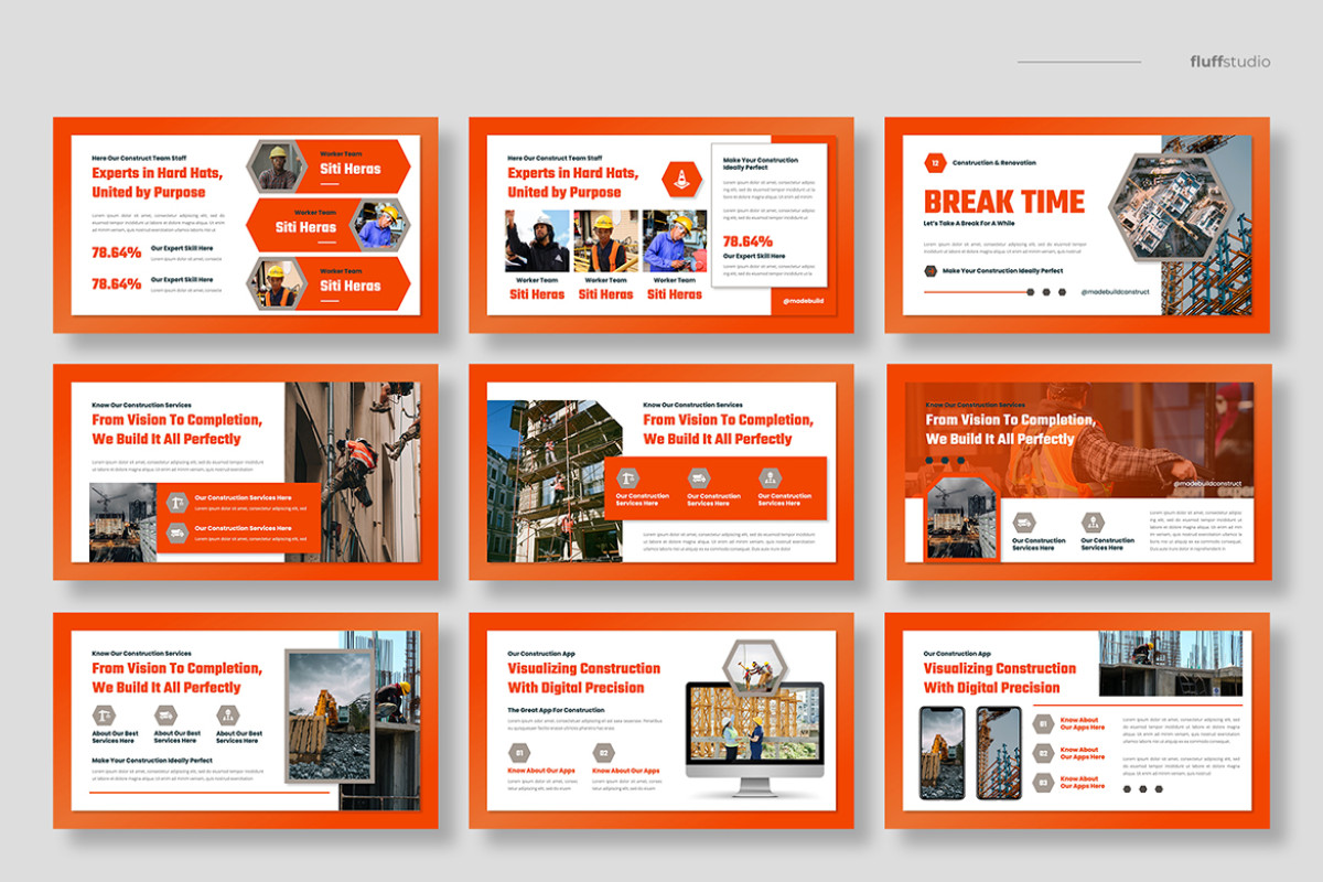 Construction & Engineering Powerpoint Template | Nulivo Market