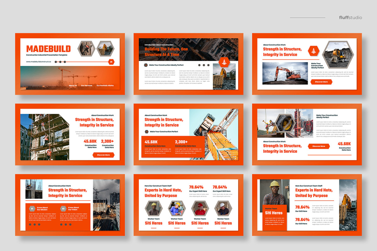 Construction & Engineering Google Slides Template | Nulivo Market