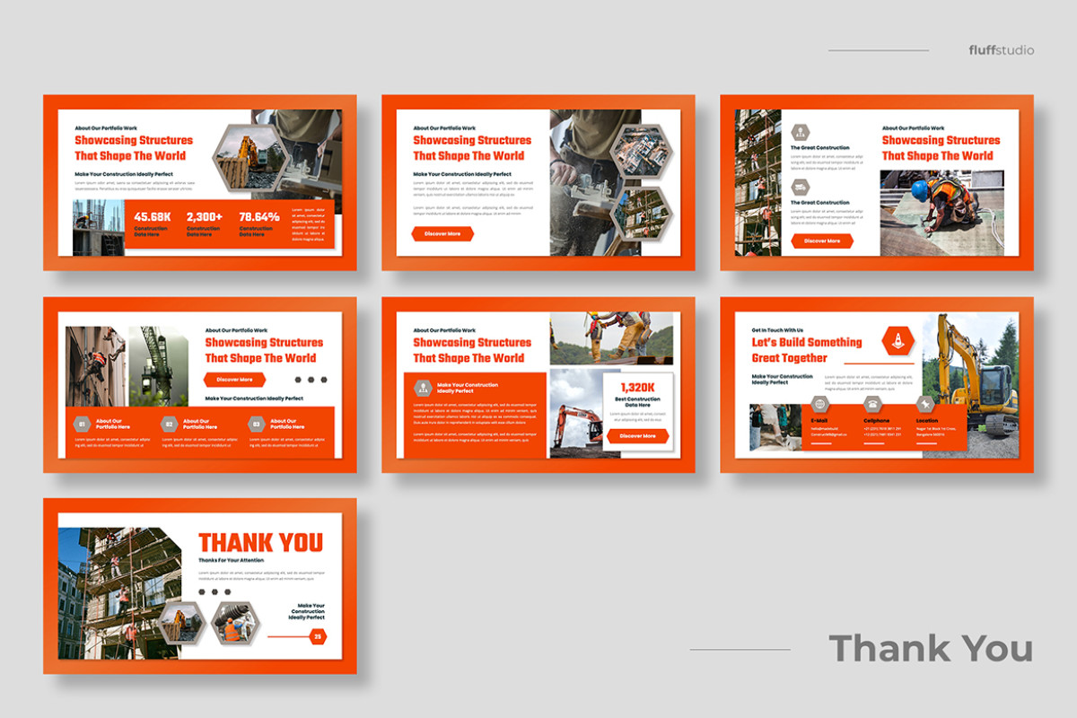 Construction & Engineering Google Slides Template | Nulivo Market
