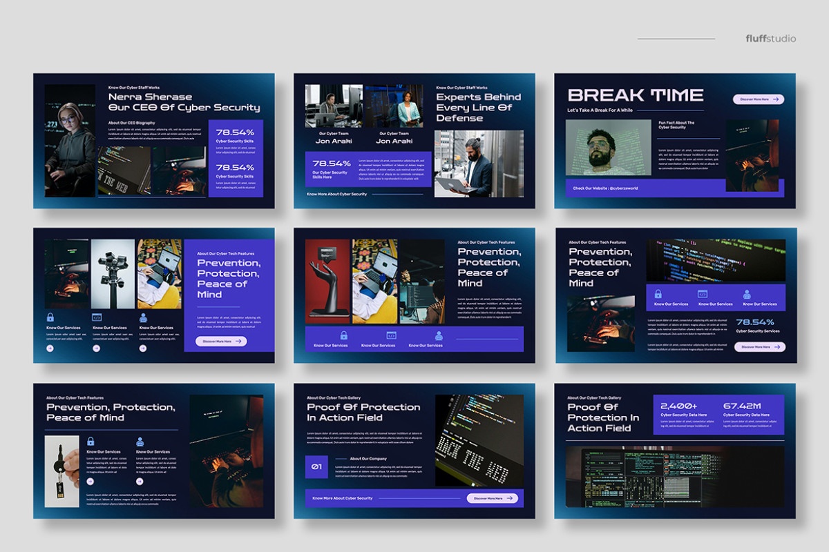 Cyber Security Google Slides Template | Nulivo Market