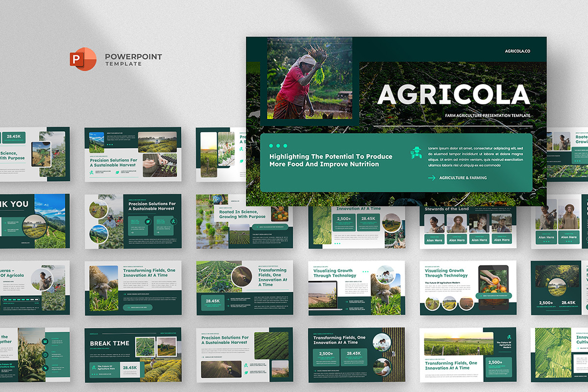 Modern Agriculture Powerpoint Template | Nulivo Market