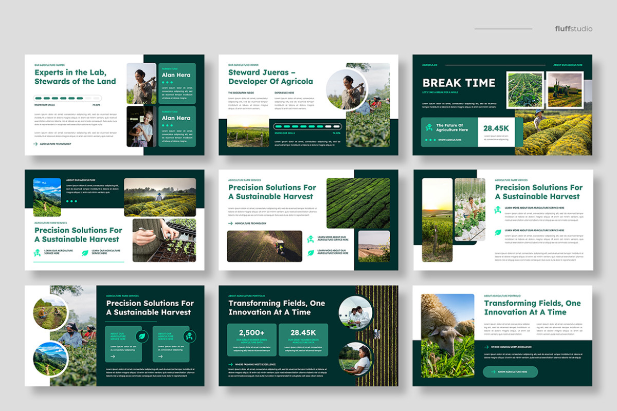 Modern Agriculture Powerpoint Template | Nulivo Market