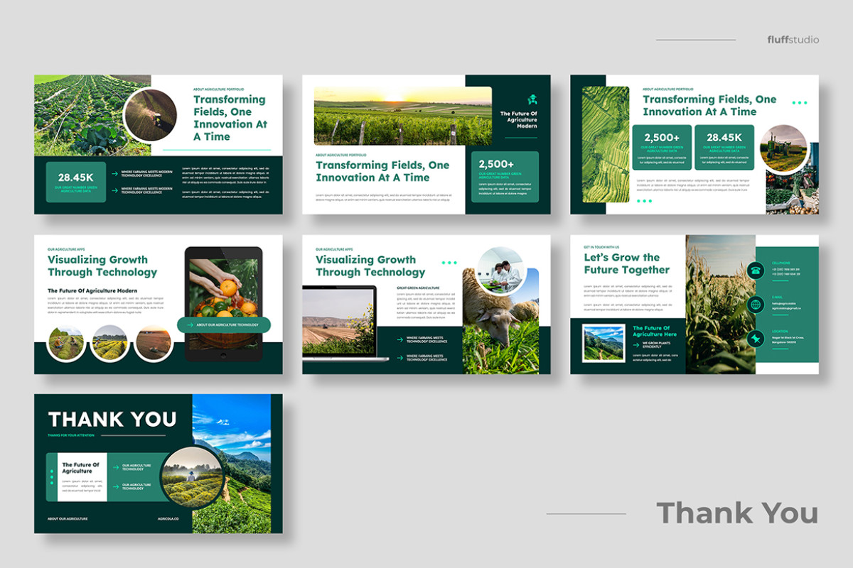 Modern Agriculture Google Slides Template | Nulivo Market