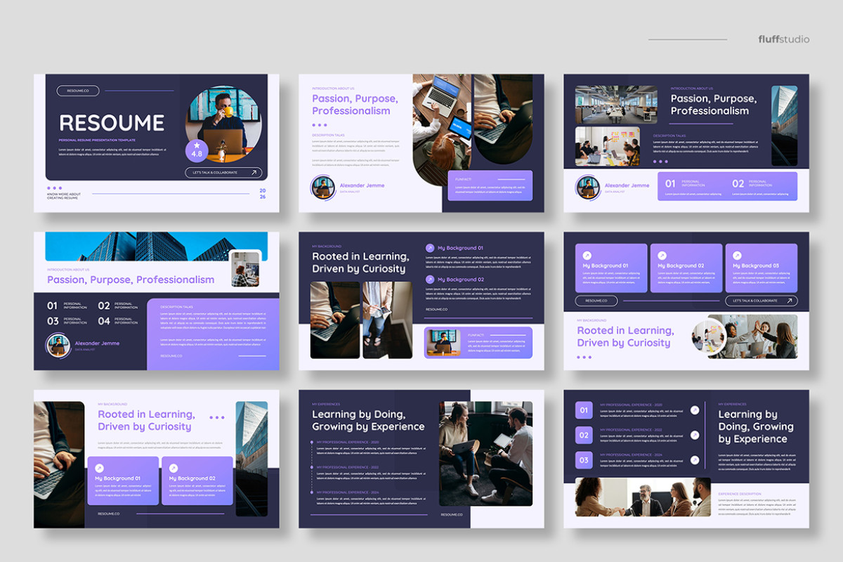 Resume & Portfolio Keynote Template | Nulivo Market