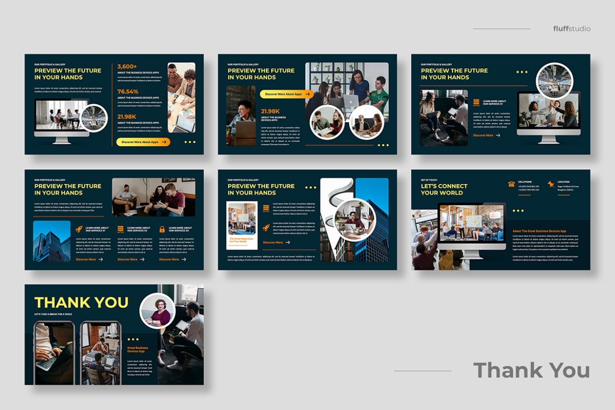 Mobile App Google Slides Template | Nulivo Market