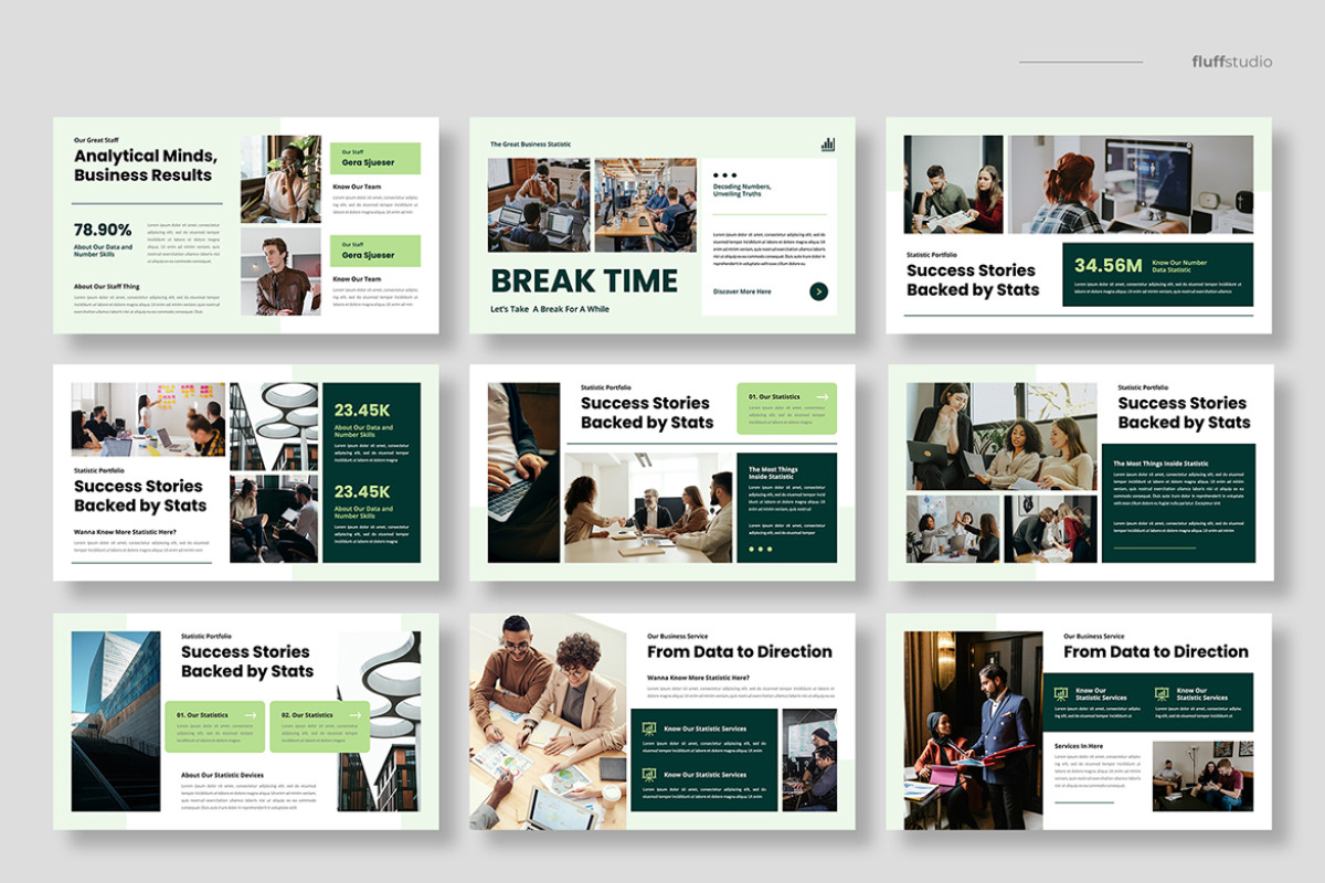 Business Statistic Google Slides Template | Nulivo Market