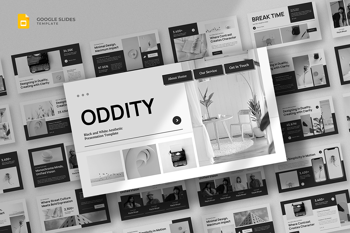 Black & White Google Slides Template | Nulivo Market