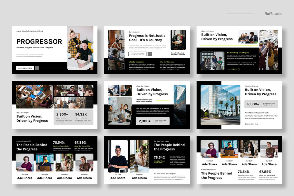 Business Progress Google Slides Template | Nulivo Market
