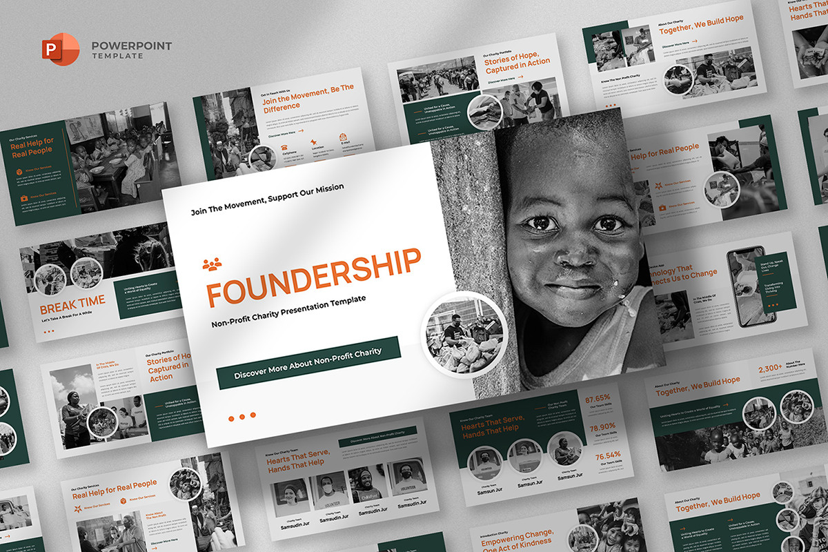 Non-Profit & Charity Powerpoint Template | Nulivo Market