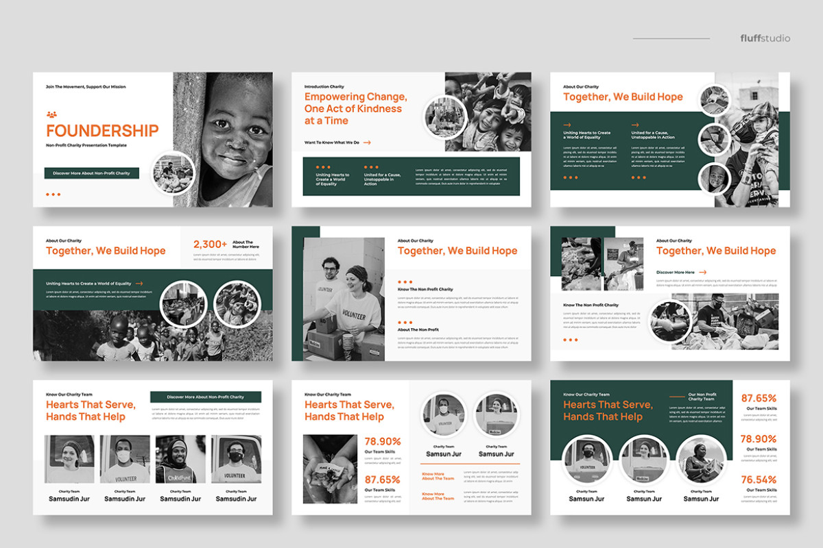 Non-Profit & Charity Powerpoint Template | Nulivo Market