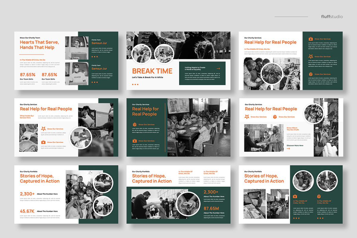 Non-Profit & Charity Powerpoint Template | Nulivo Market