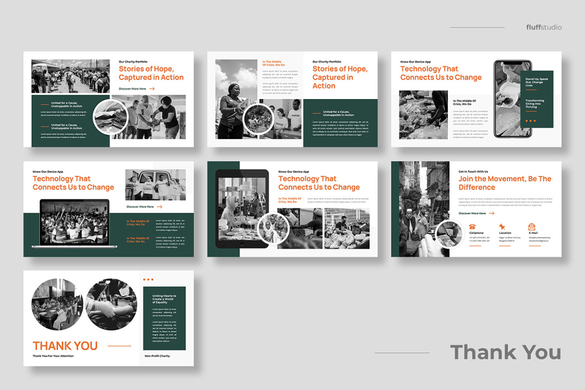 Non-Profit & Charity Powerpoint Template | Nulivo Market