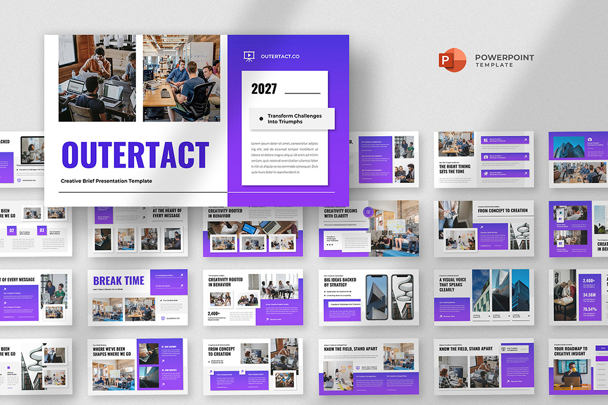 Creative Brief Powerpoint Template | Nulivo Market