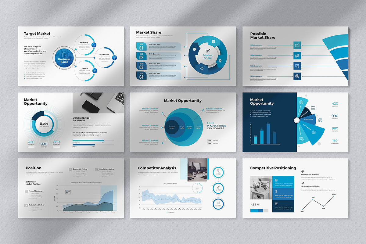 Business Plan Keynote Presentation Template | Nulivo Market