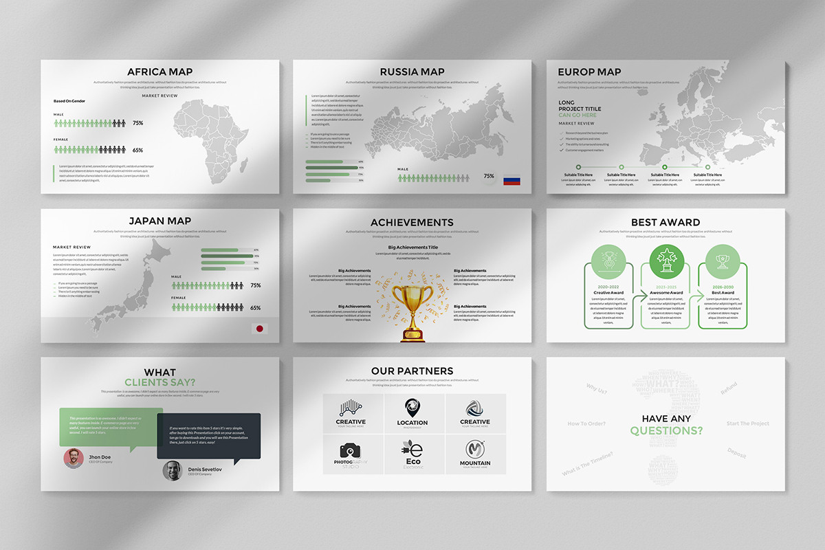 Mountain Business Keynote Presentation Template | Nulivo Market