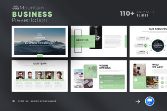 Mountain Business Keynote Presentation Template | Nulivo Market