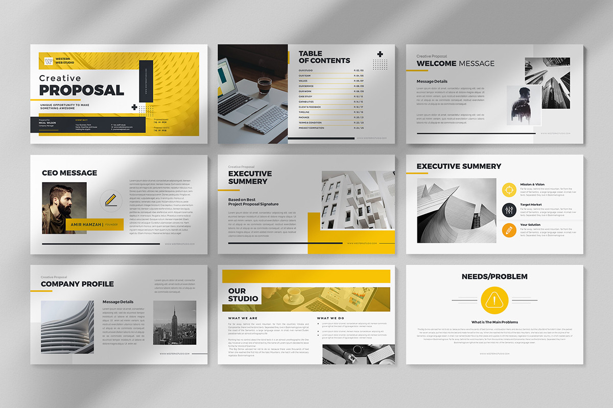 Creative Proposal Presentation Template | Nulivo Market