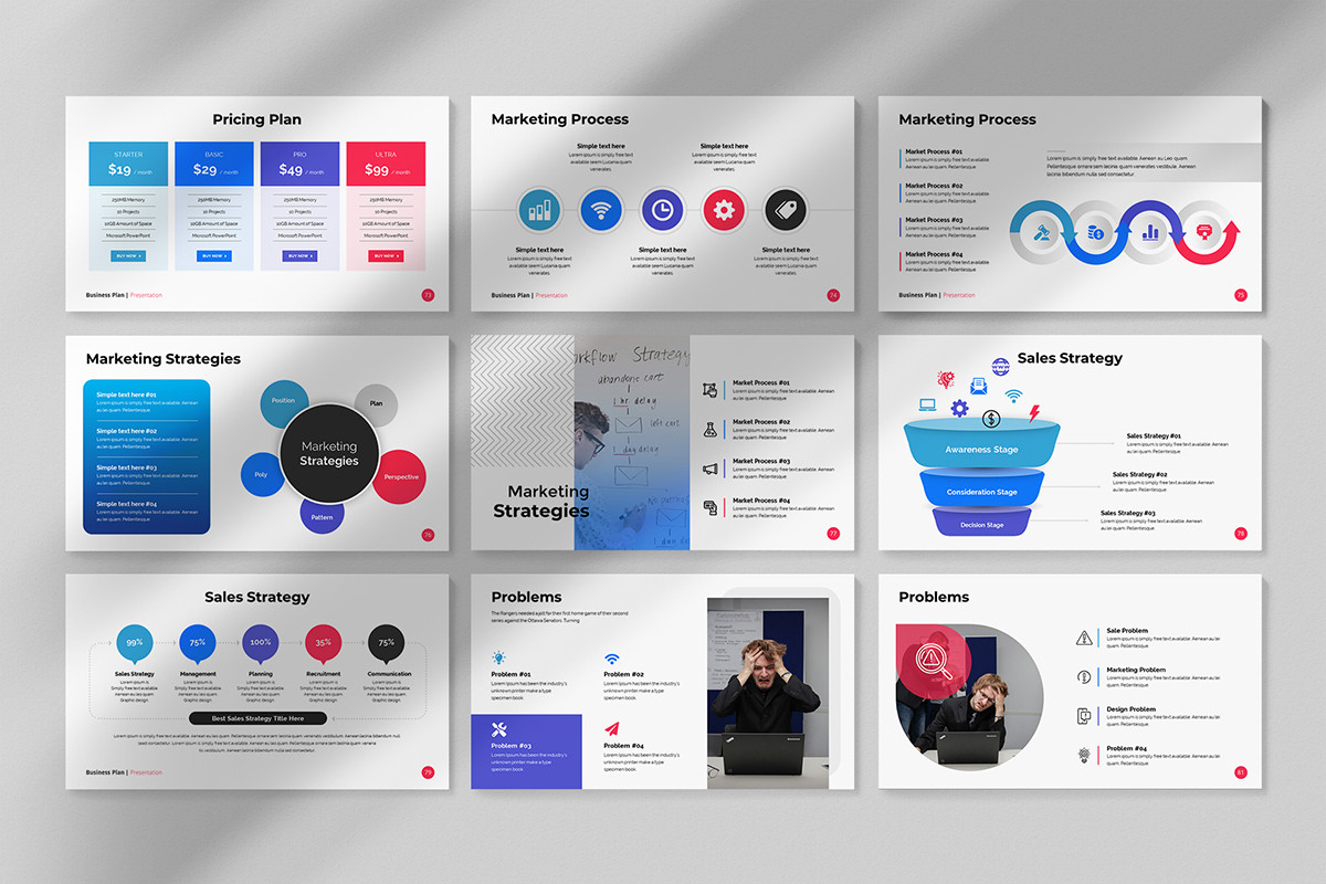 Business Plan Google Slides Presentation Template Nulivo Market
