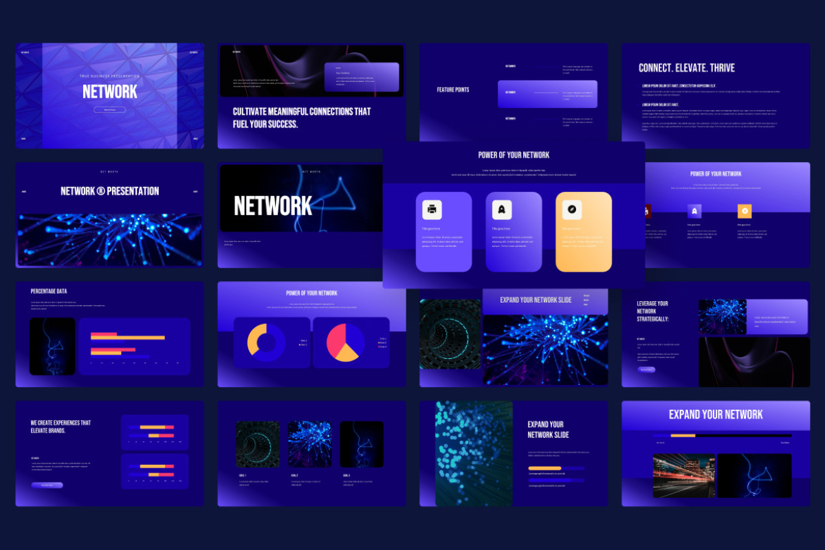 Network Business Powerpoint Template Nulivo Market