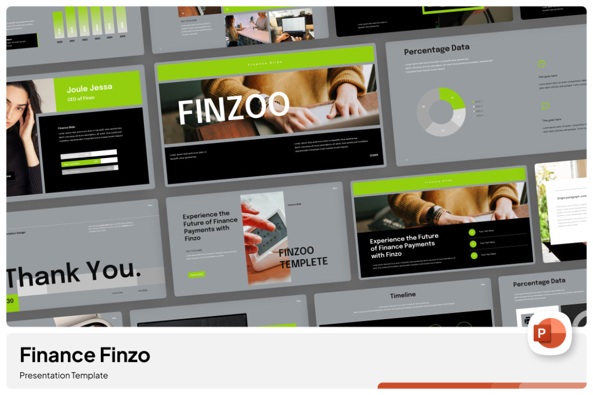 Finzo Finance PowerPoint Template | Nulivo Market