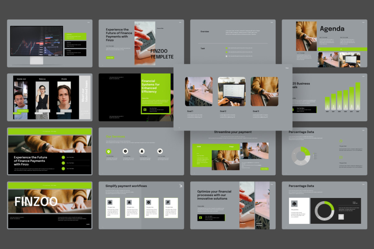 Finzo Finance PowerPoint Template | Nulivo Market