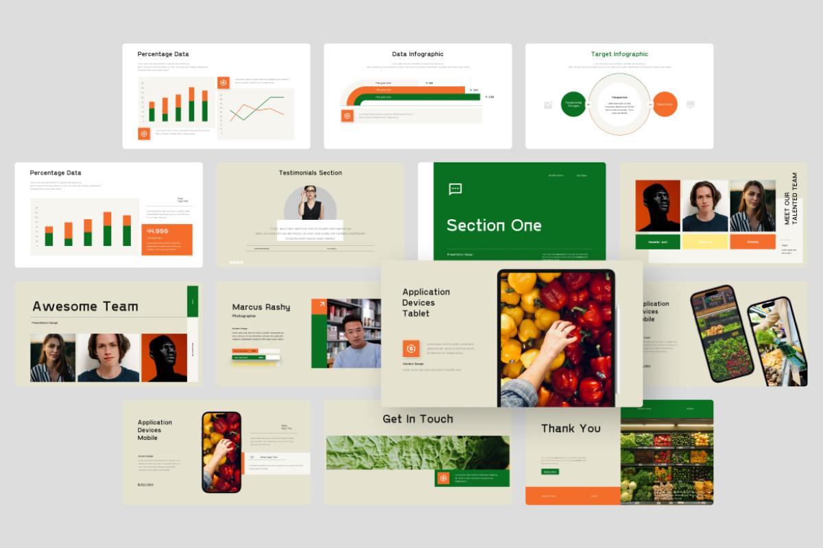 Smart Grocery PowerPoint Template | Nulivo Market