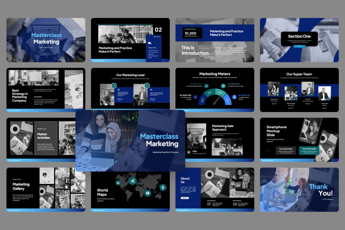 Masterclass Marketing PowerPoint Template | Nulivo Market