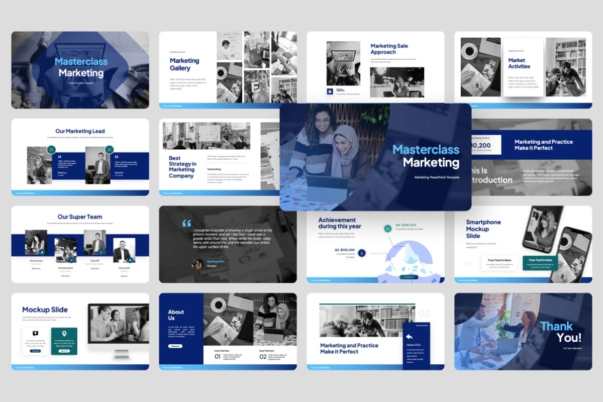 Masterclass Marketing PowerPoint Template | Nulivo Market