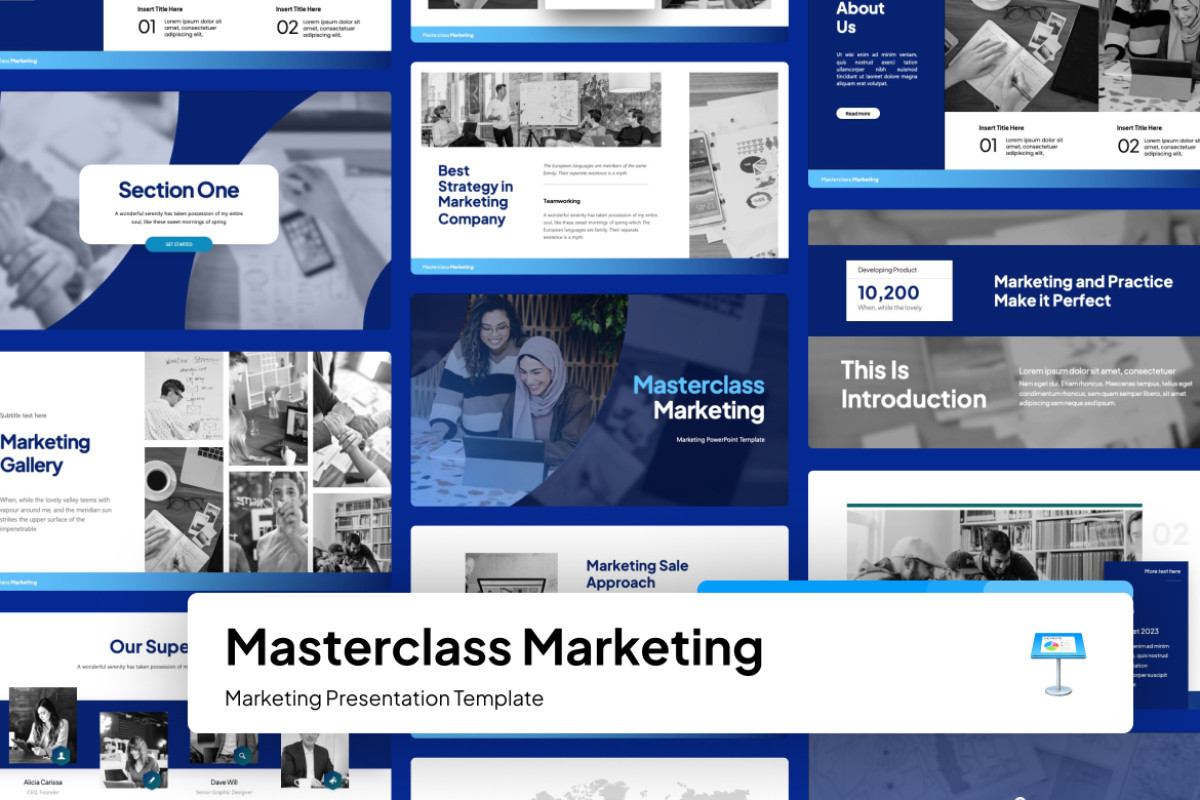 Masterclass Marketing Keynote Template | Nulivo Market