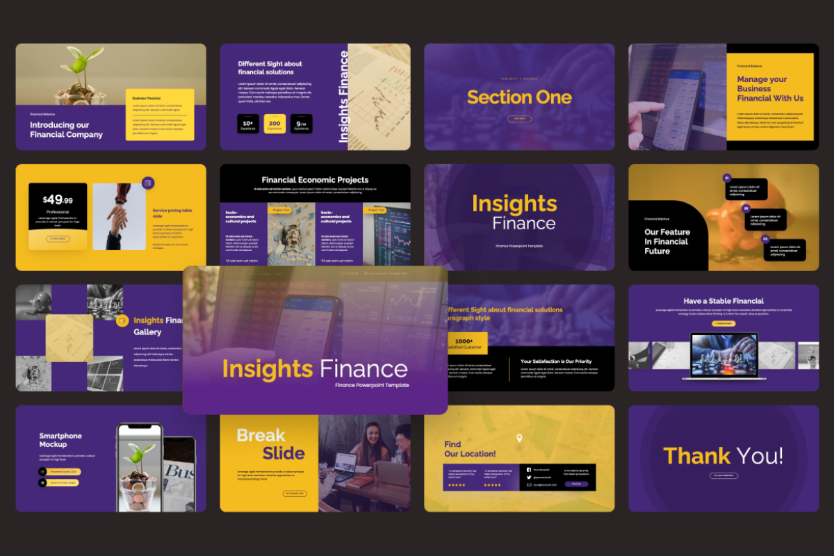 Insights Finance PowerPoint Template | Nulivo Market
